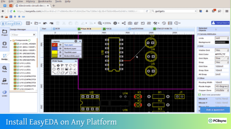 How to Install EasyEDA on Any Platform: Linux, Mac M1, Windows, Android ...